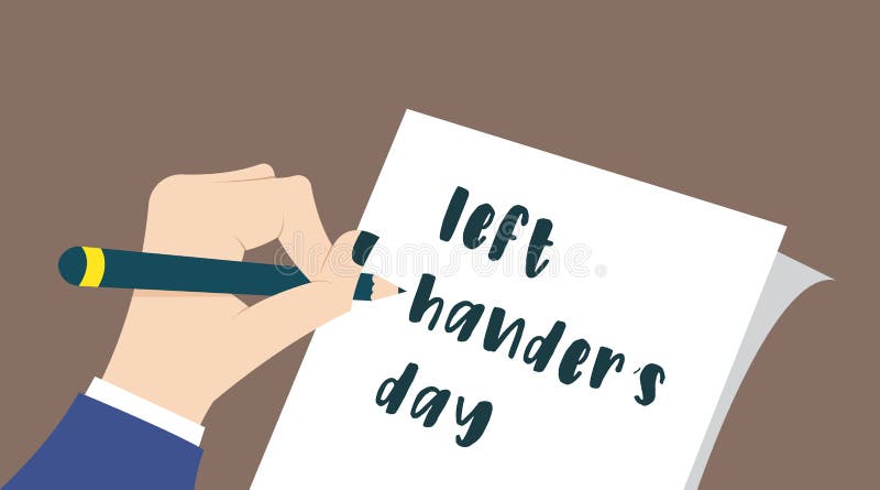 International Left Hander`s Day Illustration Stock Vector ...