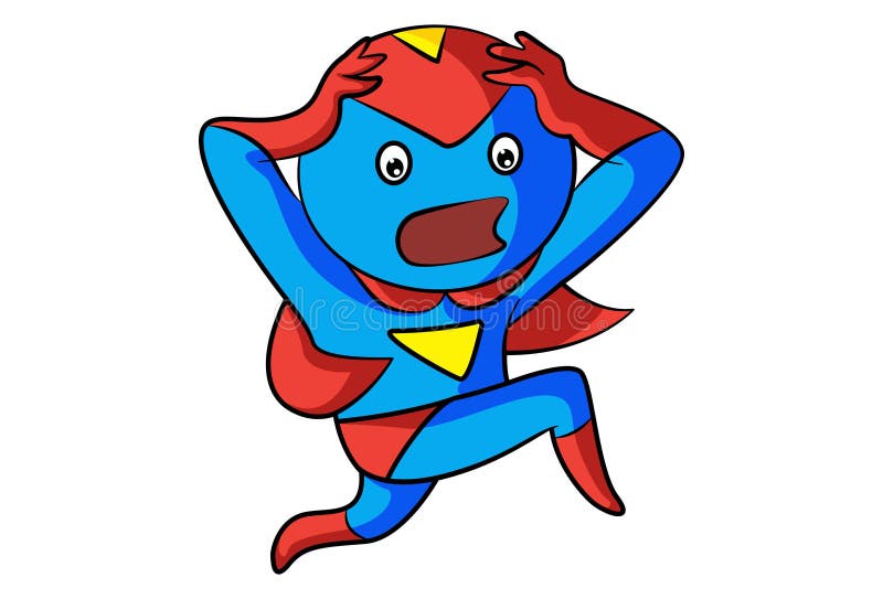 Vector Cartoon Illustration of Hero Stock Vector - Illustration of ...