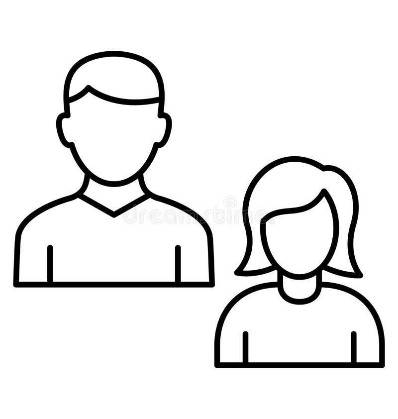 Child Line Style Vector Icon Which Can Easily Modify or Edit Stock ...