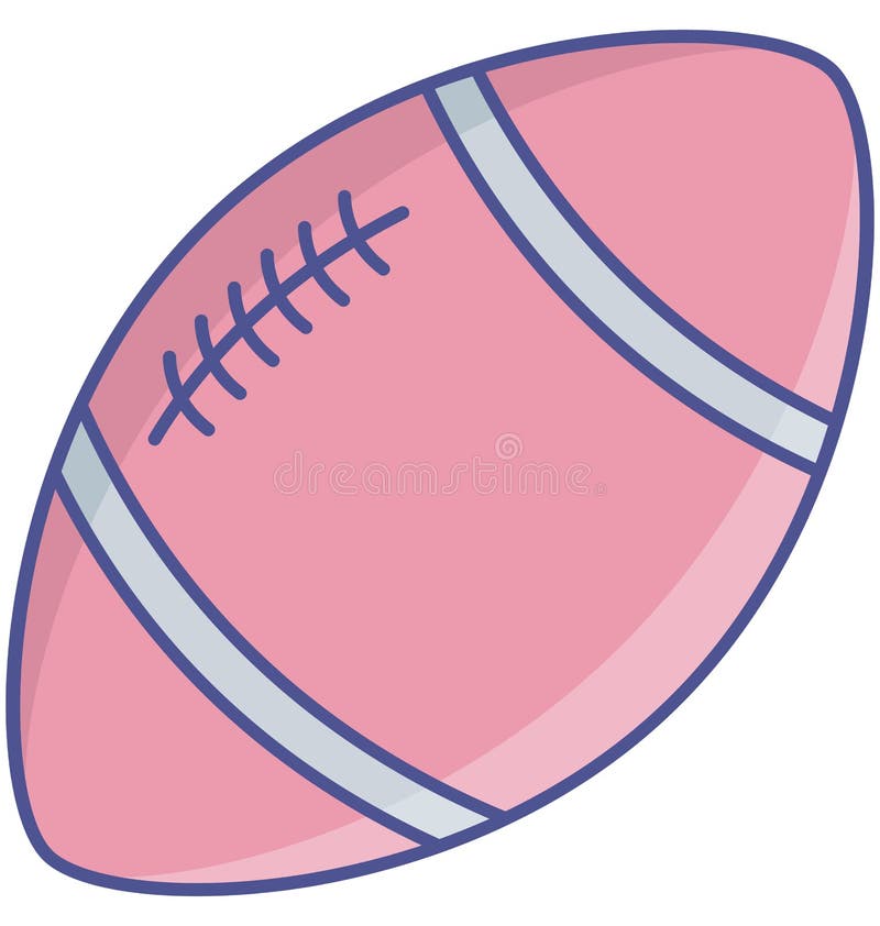 American Football Fill Vector Icon Which Can Easily Modify or Edit ...