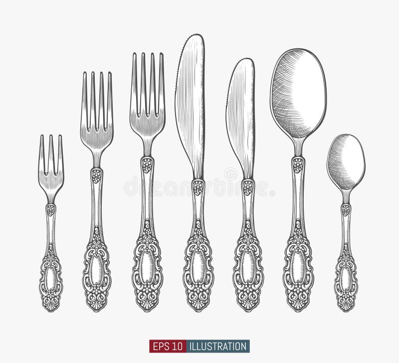 Polish Silver Spoons Stock Illustrations – 17 Polish Silver Spoons ...