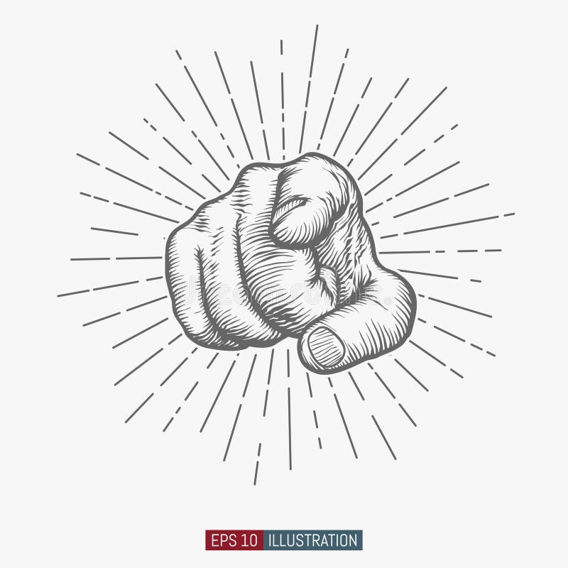 Hand Drawn Middle Finger Stock Illustrations – 263 Hand Drawn Middle ...