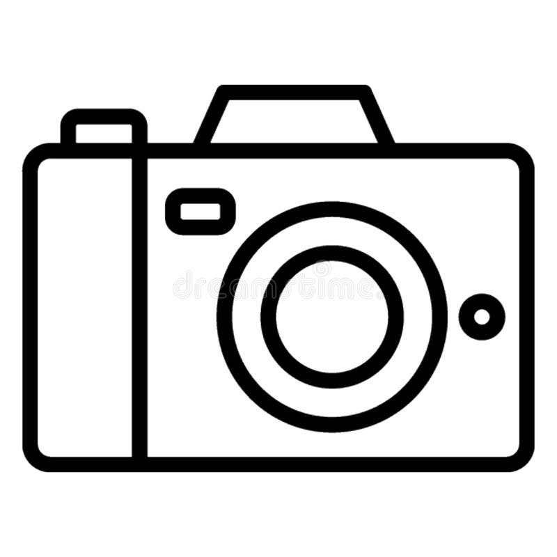 Camera Glyph Style Vector Icon Which Can Easily Modify or Edit Stock ...