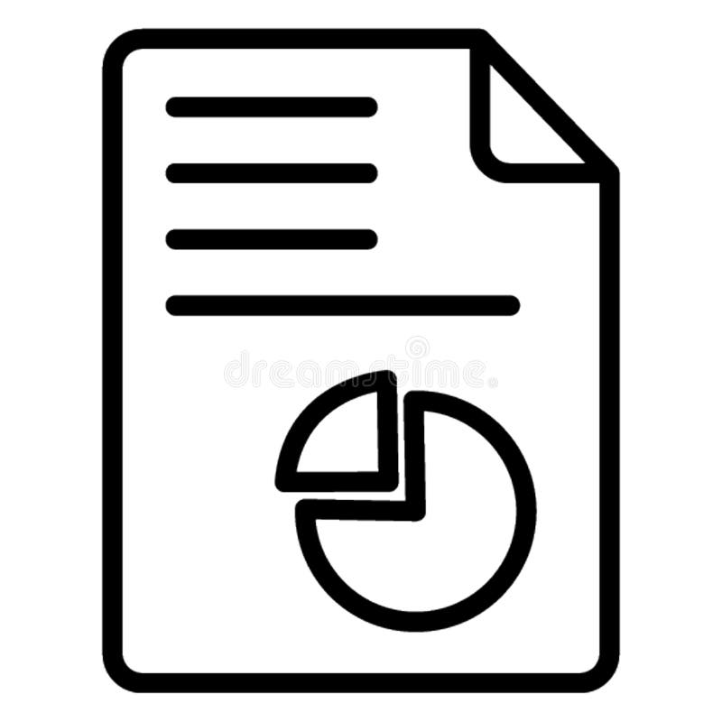 Business Report Glyph Style Vector Icon Which Can Easily Modify or Edit ...