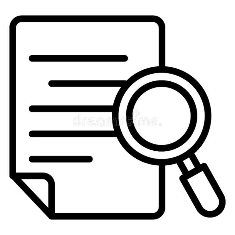 Magnifier Glyph Style Vector Icon Which Can Easily Modify or Edit Stock ...