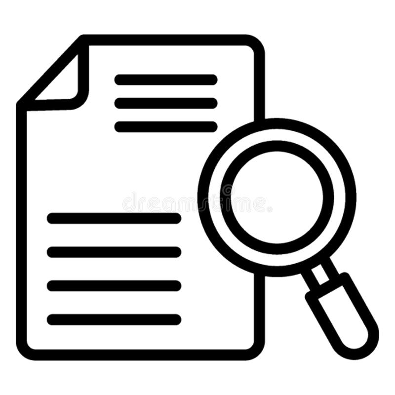 Magnifier Glyph Style Vector Icon Which Can Easily Modify or Edit Stock ...