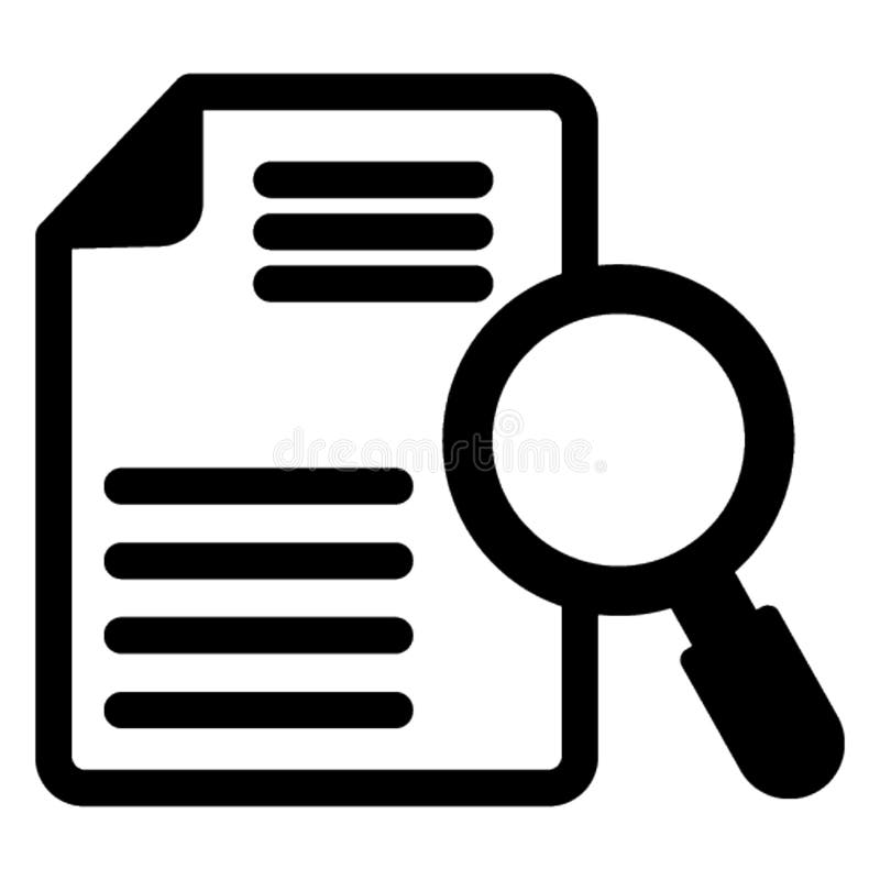 Magnifier Glyph Style Vector Icon Which Can Easily Modify or Edit Stock ...