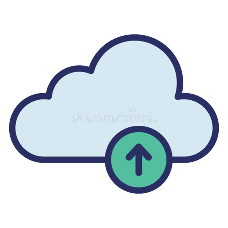 Cloud Computing, Cloud Editing Bold Outline Vector Icon Which Can ...