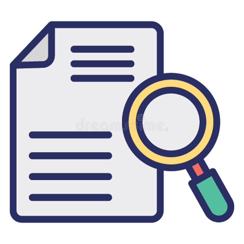 Magnifier Glyph Style Vector Icon Which Can Easily Modify or Edit Stock ...