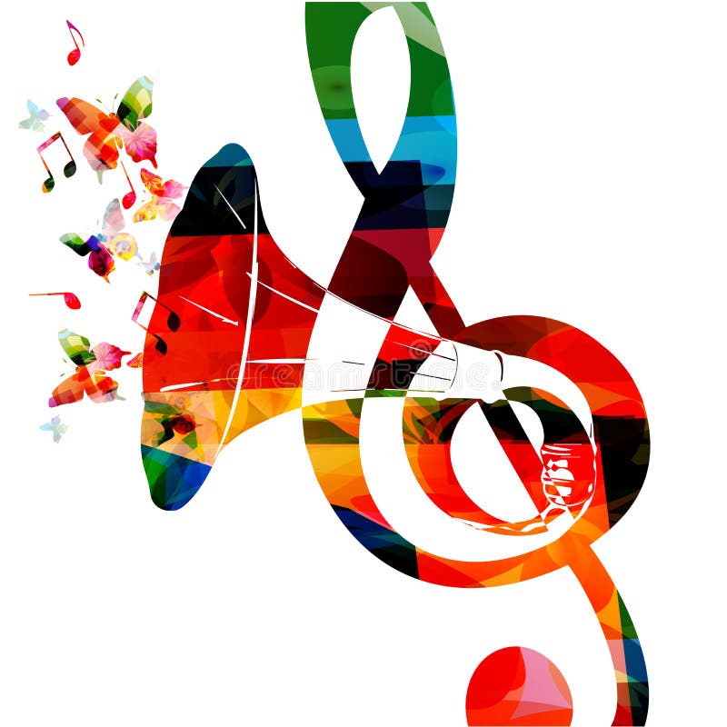 Colorful G Clef Stock Illustrations – 291 Colorful G Clef Stock ...