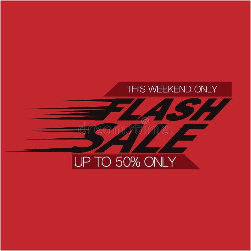 Flash Sale Bright Banner Design Template. One Day Sale, Friday Special ...