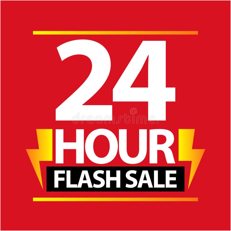 Flash Sale Bright Banner Design Template. One Day Sale, Friday Special ...
