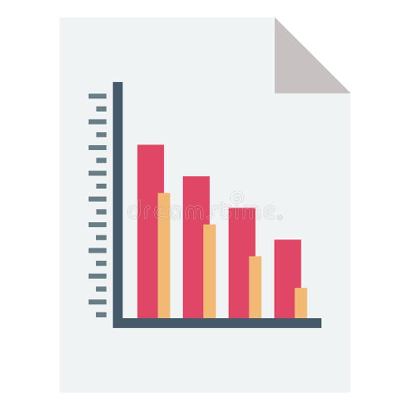 Graph Report Vector Icon Which Can Easily Modify or Edit Stock Vector ...