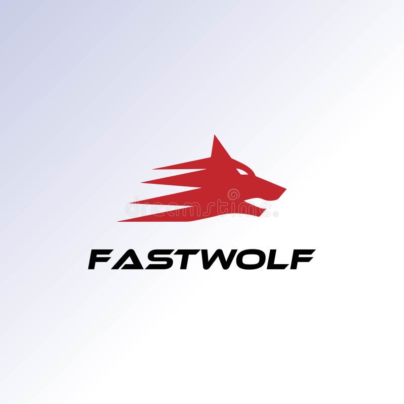 Wolf Fast, Speed Logo Designs, Vector Illustration Stock Illustration ...