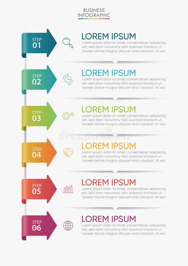 Business Data Visualization. Timeline Infographic Icons Designed for ...