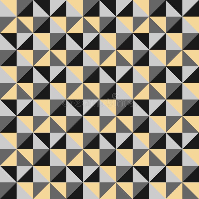 Black, Grey and Yellow Triangles in Rectangle Shape. Stock Vector ...