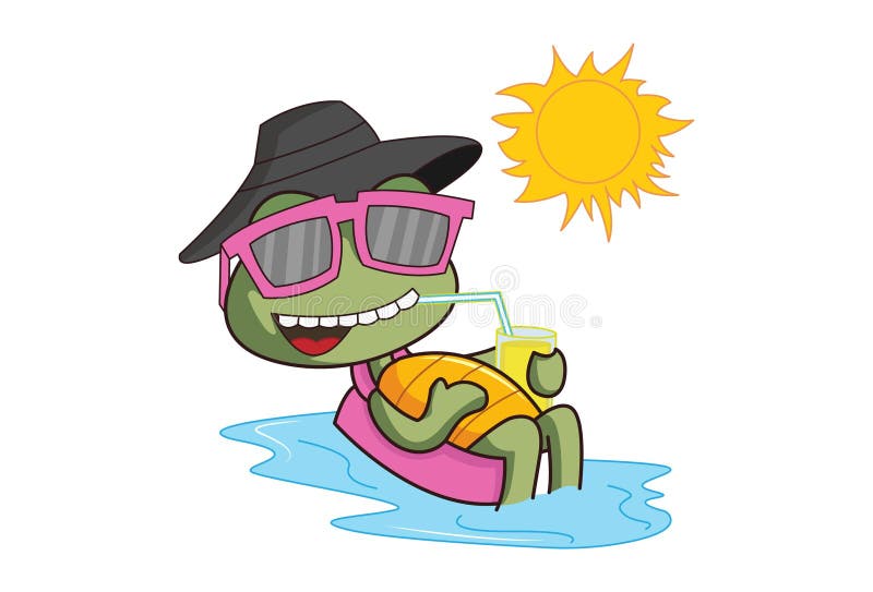 Turtle Drinking Stock Illustrations – 193 Turtle Drinking Stock ...