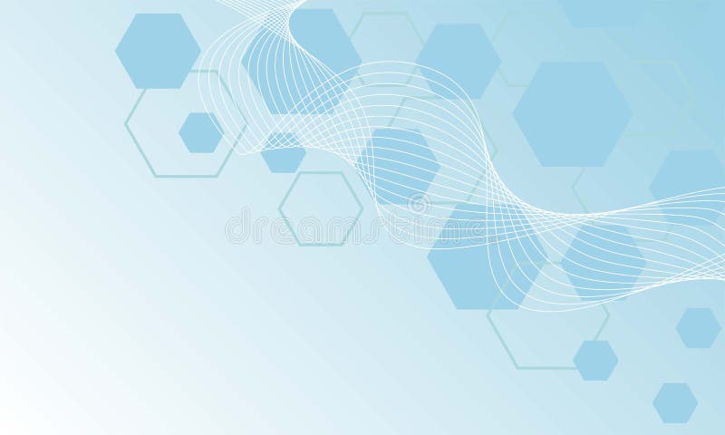 Hexagons Abstract Background with Geometric Shapes. Science, Technology ...