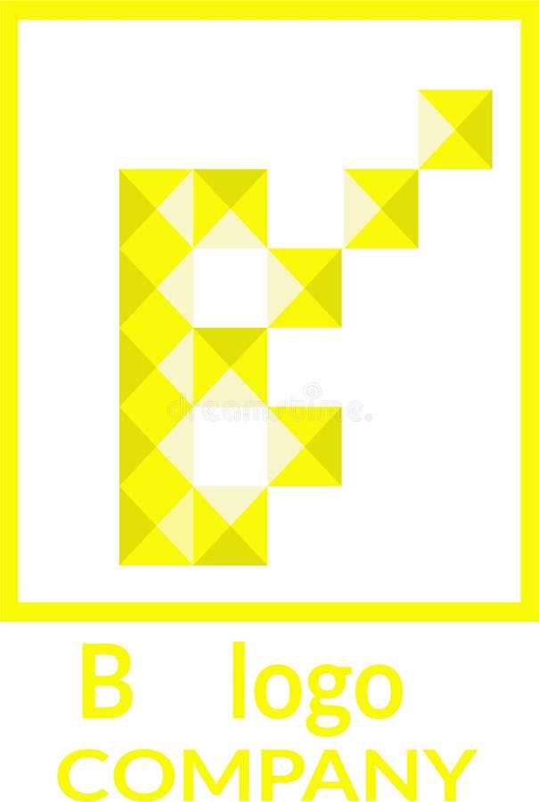 Triangle Forming the Letter B Stock Vector - Illustration of identity ...