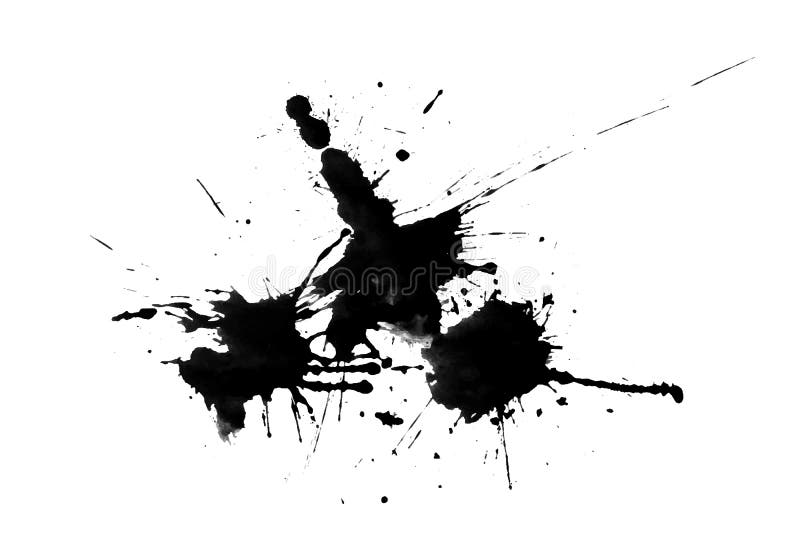 Texture Vector Abstract Ink Drops on White Paper Background Stock ...