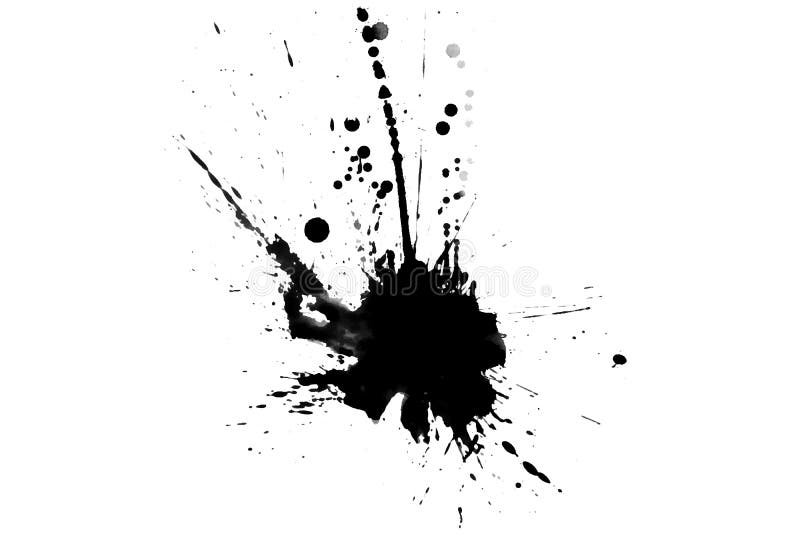 Texture Vector Abstract Ink Drops on White Paper Background Stock ...