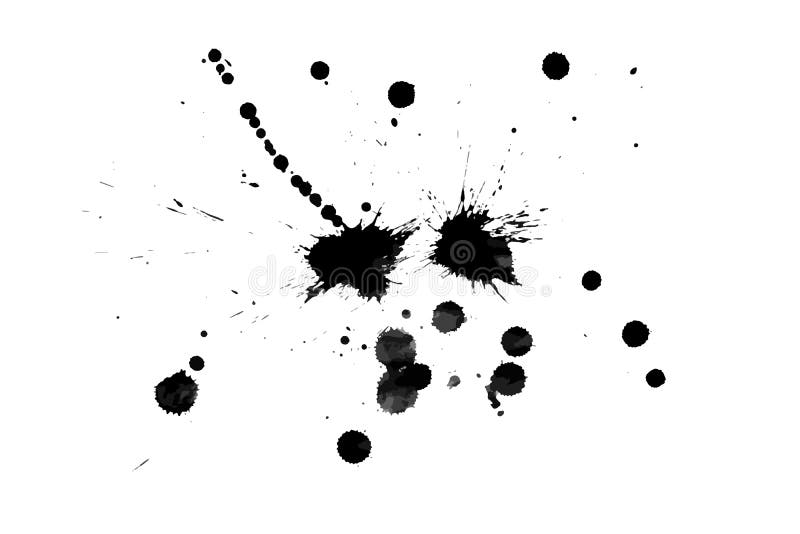 Texture Vector Abstract Ink on White Paper Background Stock ...