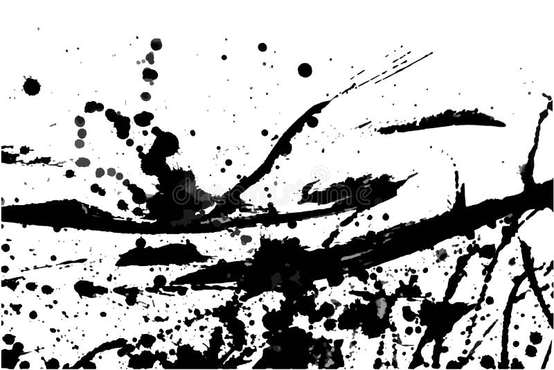 Texture Vector Abstract Ink on White Paper Background Stock ...