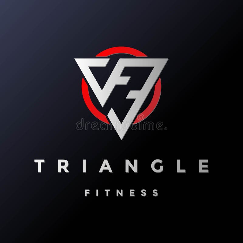Modern Geometric Futuristic Triangle Fitness Gym Sport Club Logo Design ...