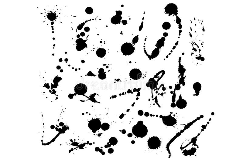 Texture Vector Abstract Ink on White Paper Background Stock ...