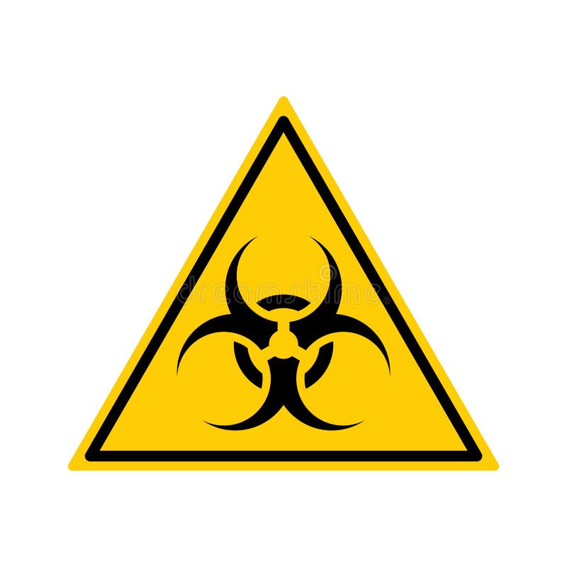 Bio-hazard Sign. Symbol of Biological Threat Alert. Vector Illustration ...