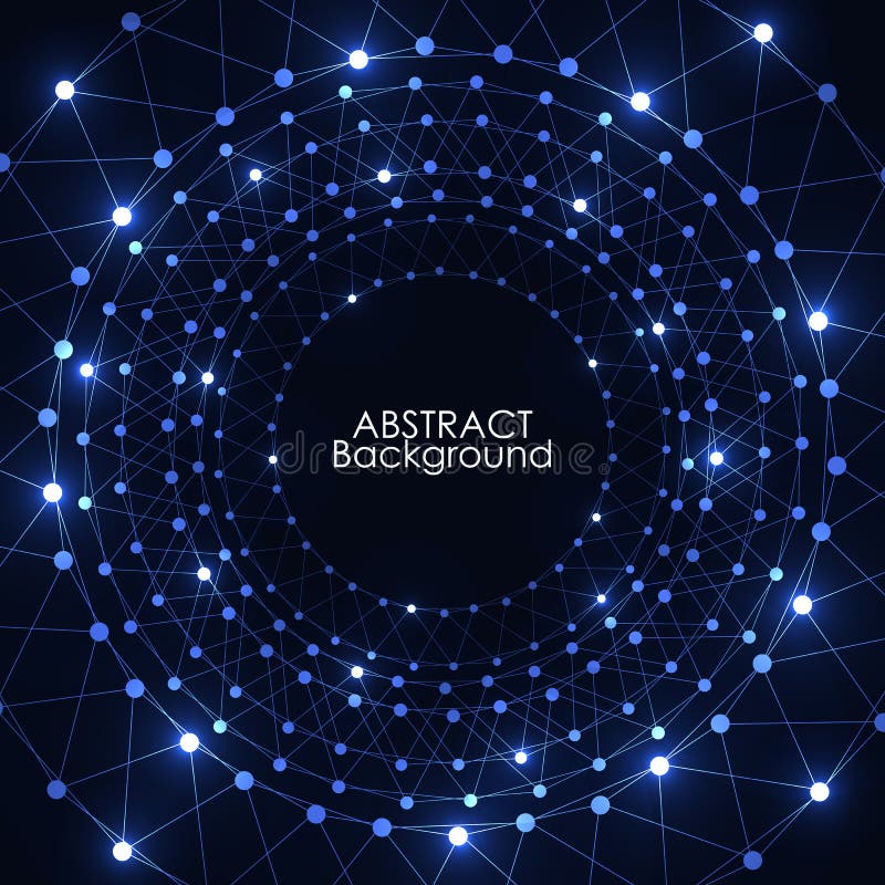 Abstract Lights Wave Modern Circle Pattern Technology Background. Stock ...