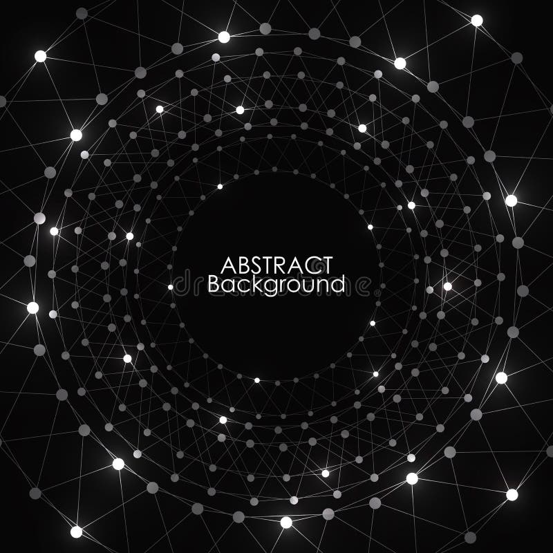 Abstract Lights Wave Modern Circle Pattern Technology Background. Stock ...