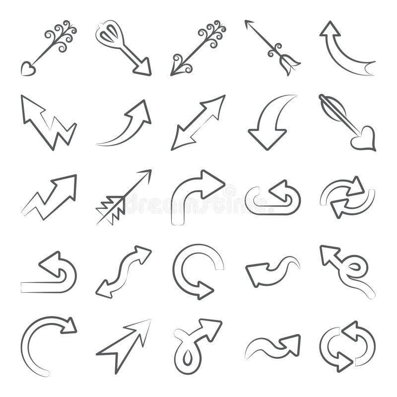 White Arrow Labels Write On