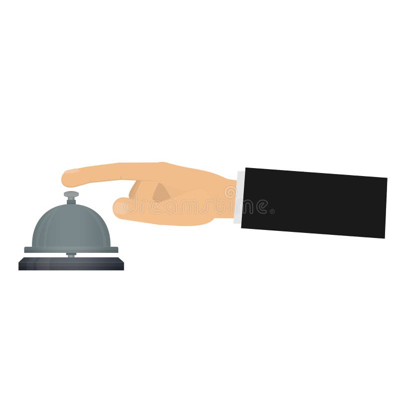 Reception Bell. Bell, Vector Illustration Stock Vector - Illustration ...