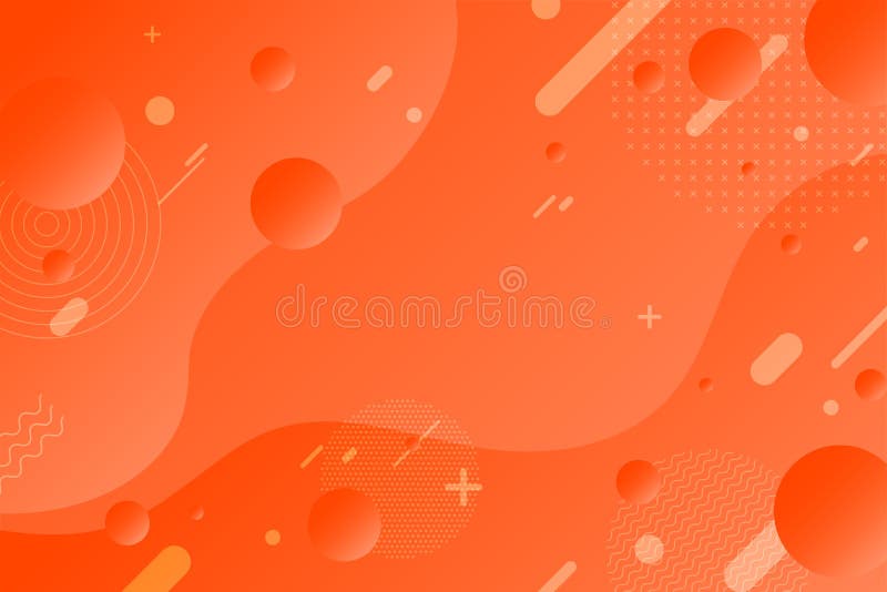 Orangel Background with Proportions and Components in a Fluid, Wavy ...