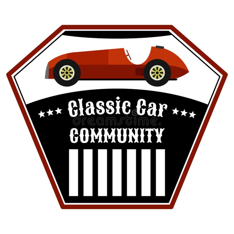 Classic car community logo stock vector. Illustration of easy - 193048229