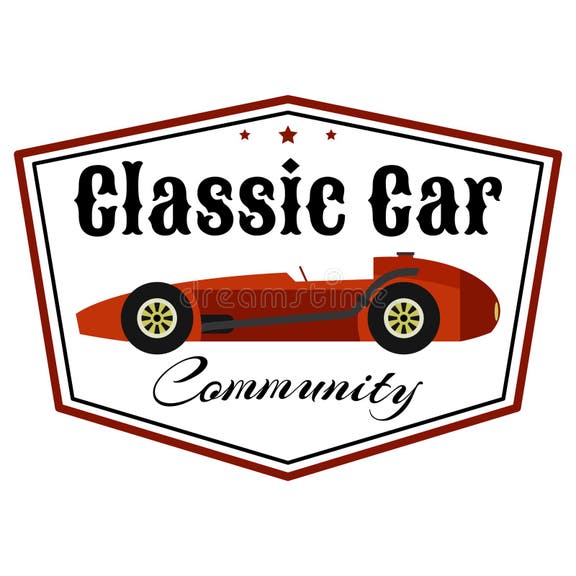 Classic car community logo stock vector. Illustration of club - 193048248