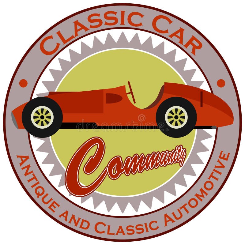Classic car community logo stock vector. Illustration of club - 193048248