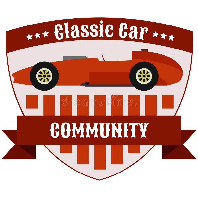 Classic or Retro Car Community Logo Vector Stock Vector - Illustration ...
