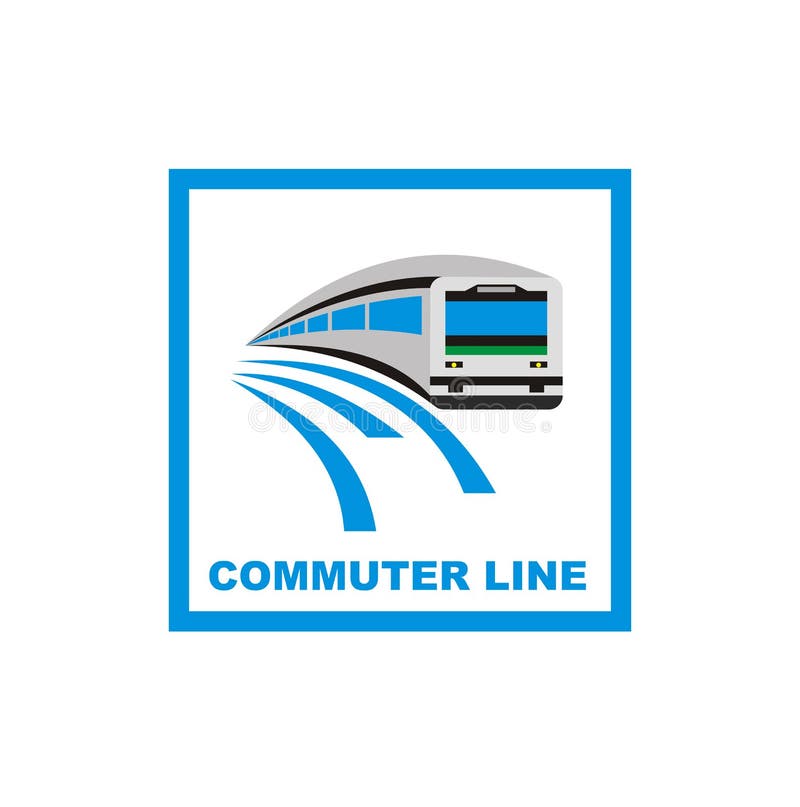 Commuter Line Design Logo - Vector - Illustration Stock Vector ...