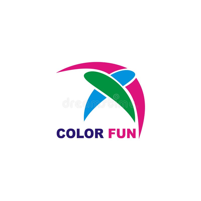 Design Logo Vector Color Fun Stock Vector - Illustration of connection ...
