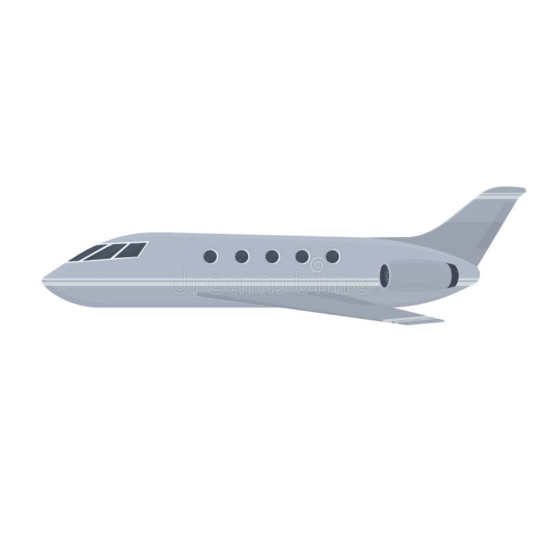 Private Jet. Commercial Aircraft, Vector Illustration Stock Vector ...