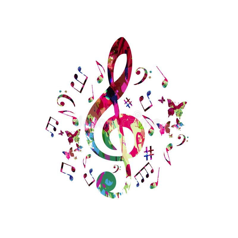 Colorful G Clef Stock Illustrations – 290 Colorful G Clef Stock ...