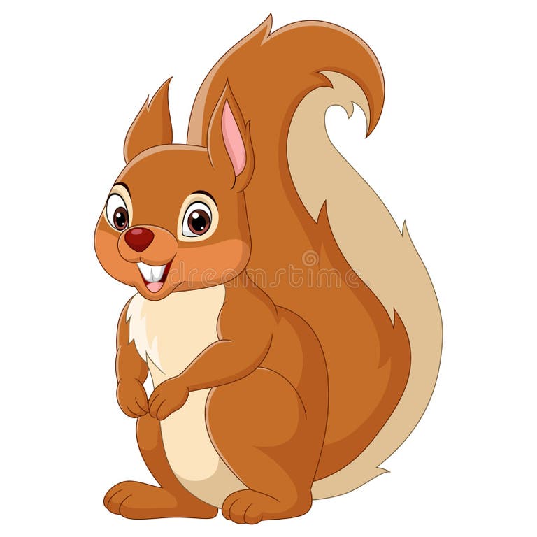 Happy Squirrel Cartoon Stock Illustrations – 21,109 Happy Squirrel ...