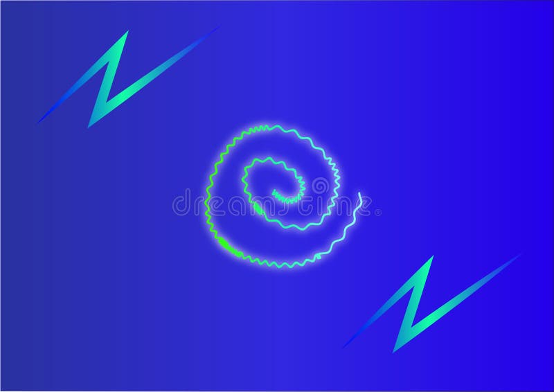 Abstract Signs on Blue Abstract Backgrounds Stock Illustration ...