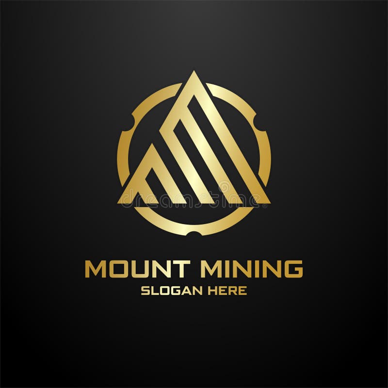 Logo for Mining Company with Initial M Element Stock Vector ...