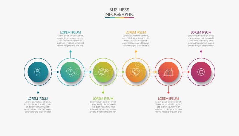 Business Data Visualization. Timeline Infographic Icons Designed for ...
