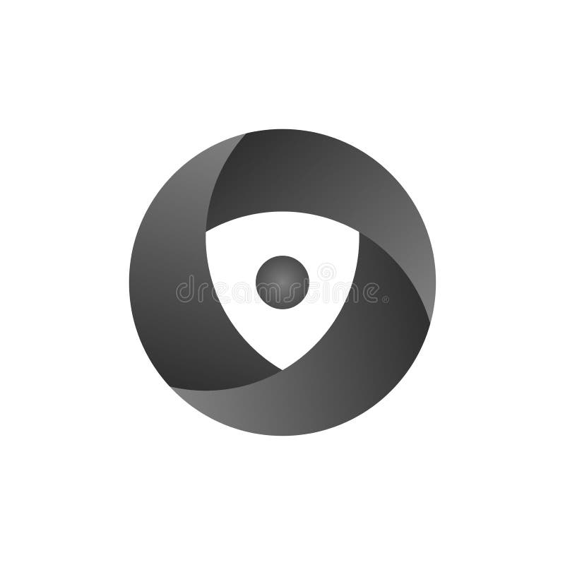 Modern Vector Grey Logo on Isolated Background Stock Vector ...