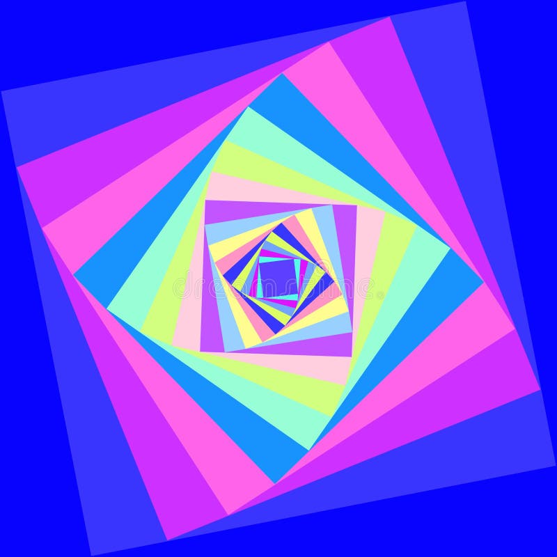 Repeat Pattern of Colorful Swirled Squares Stock Vector - Illustration ...