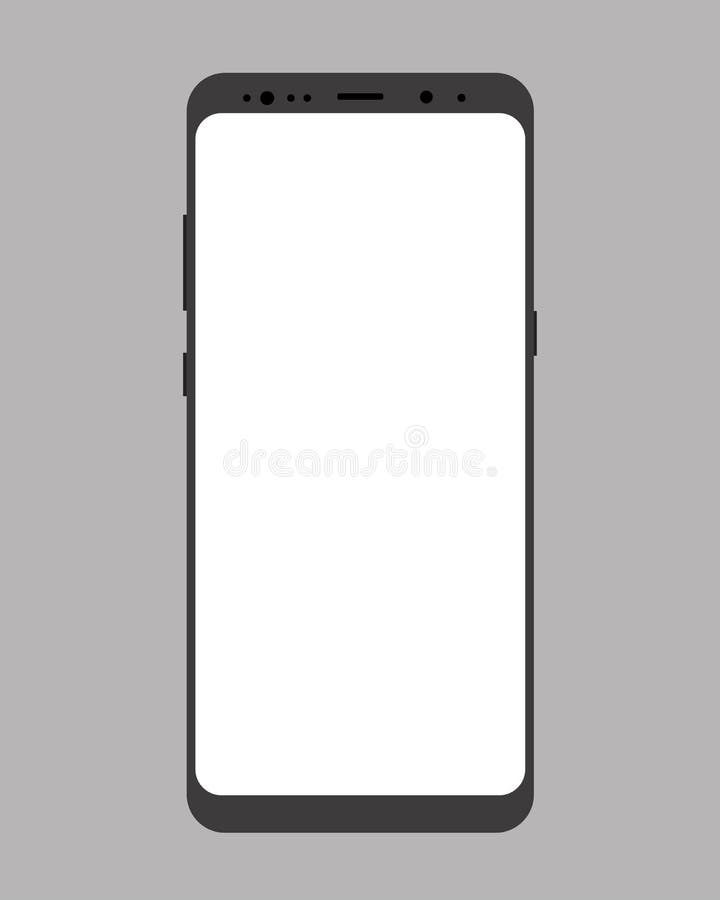 Abstract Mobile Design Vector Illustration Note 8 Stock Vector ...